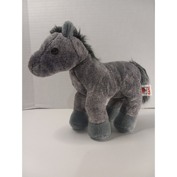 Toys | Ganz Horse Plush Stuffed Animal Lovey 8 Tall 11 Long Gray | Poshmark